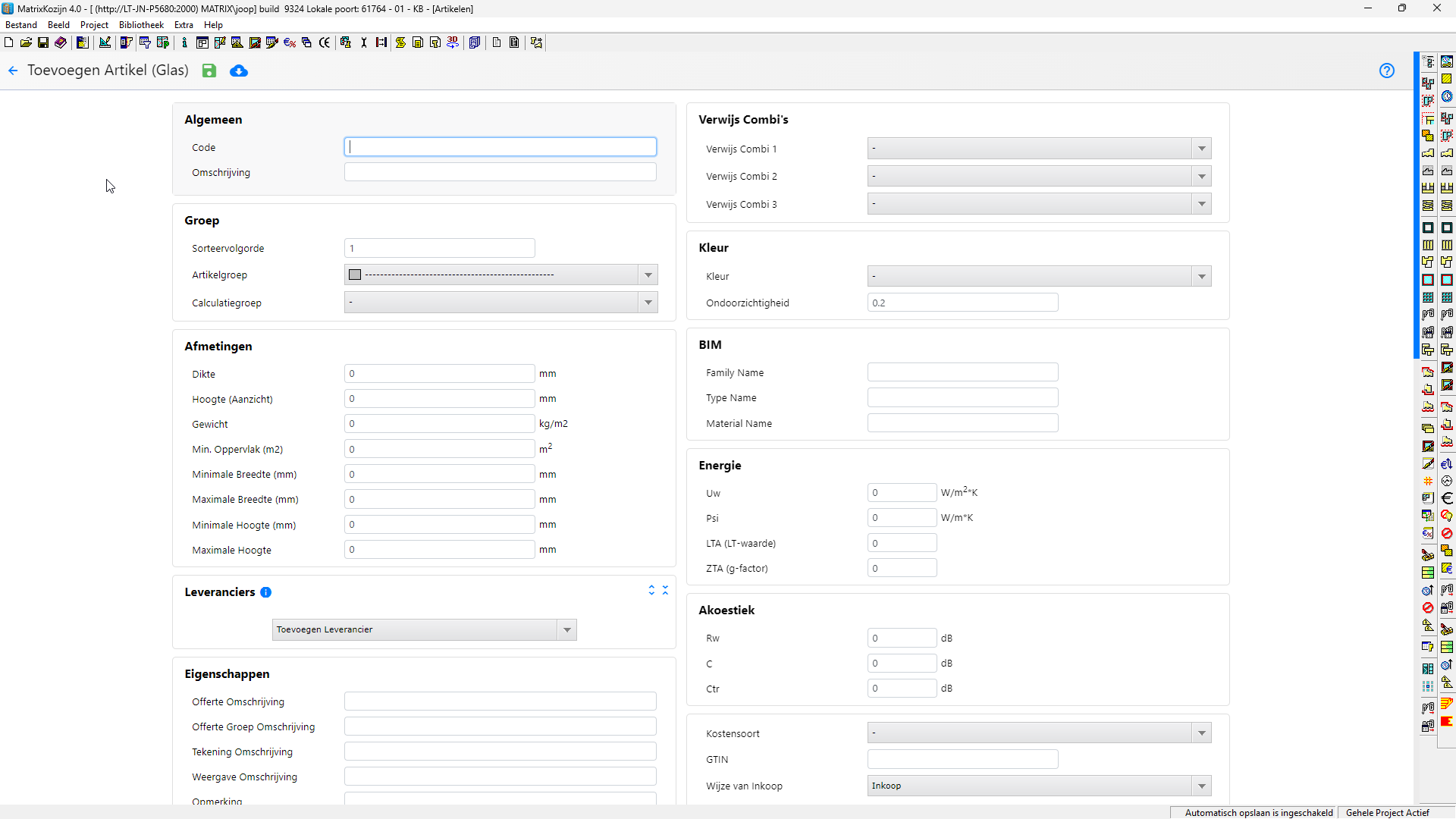 Project Artikelen | Matrix Knowledge Base